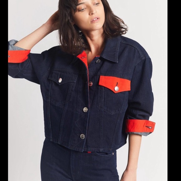 Current/Elliott | Jackets & Coats | Nwt Current Elliott Color Block ...